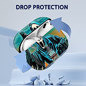 Ulirath Green Skeleton for AirPod Pro 2 Gen Case 2022 Skull Funny Unique Design Cases Scary Cute for AirPods Air Pods Pro 2022 Design Skeleton Cover Cases Skin for Boys Girls Kids