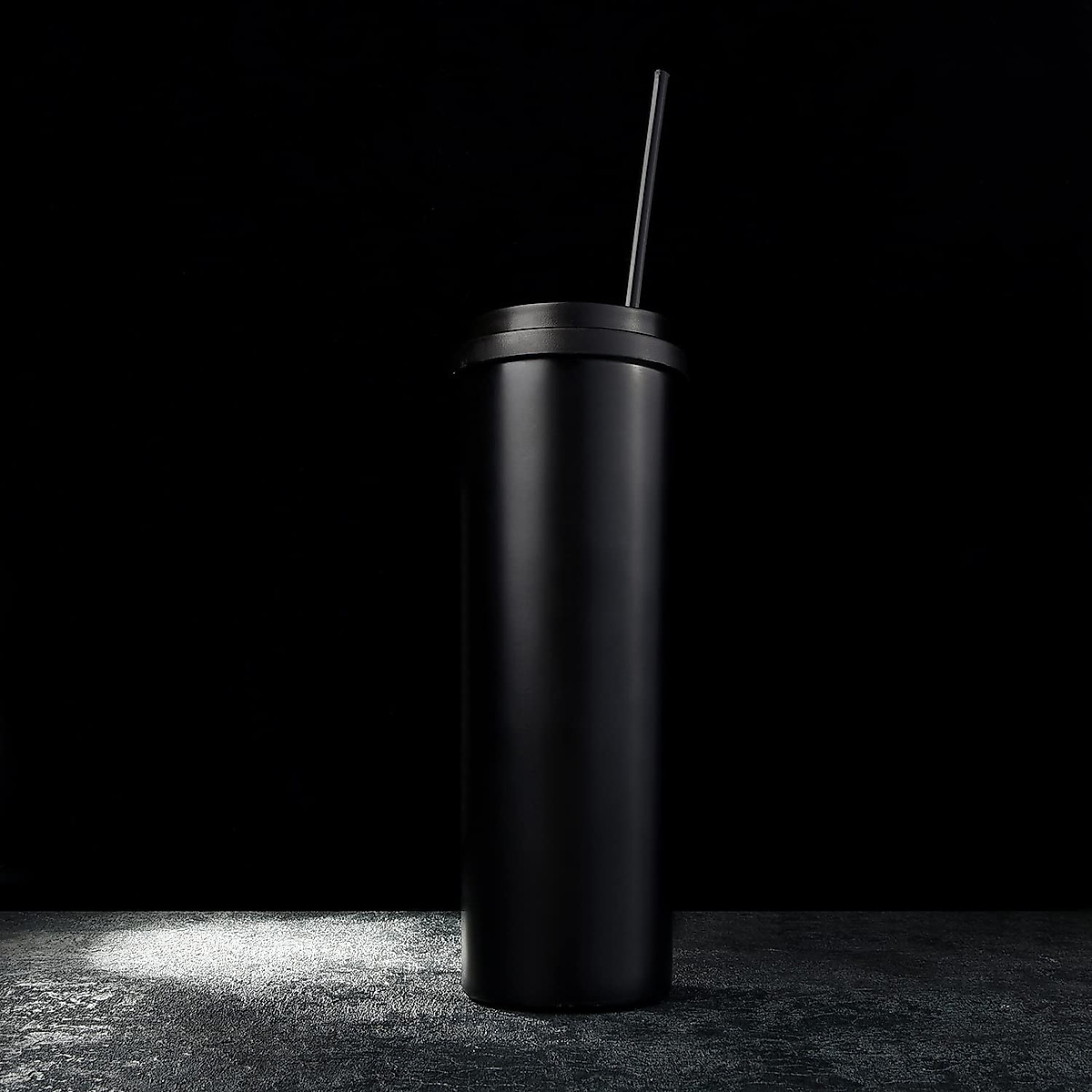 ALINK 13 inch Extra Long Reusable Plastic Black Straws, 12-Pack Tumbler Straws for Stanley Cups, 1 Gallon, 64 oz 40 oz 32 oz Water Bottles, Pack of 12 with Cleaning Brush