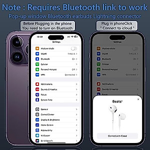 Apple Earbuds for iPhone - Wired Headphones Earphones with Lightning Connector[Apple MFi Certified] Built-in Microphone & Volume Control Headsets Compatible with iPhone 14/13/12/11/XR/XS/X/8/7/SE