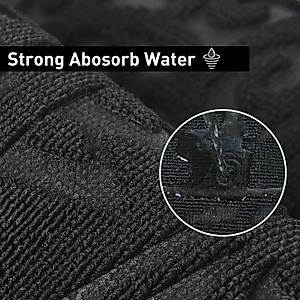 OEMATS Welcome Front Door Mat,Extra Durable,Non-Slip Rubber Floor Mats, Waterproof, Easy Clean Mats for Home Entrance, Garage, Patio,18x30,Black