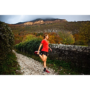 Swiftwick- PURSUIT FOUR Cycling & Trail Running Socks, Merino Wool (Black/Coal, Large)