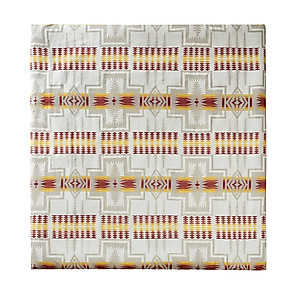 PENDLETON Harding Duvet Set, Full/Queen 100% Cotton, Lightweight, Iconic Harding Design, Includes Matching Shams, Machine Washable, Ivory