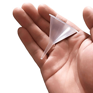 12 Pcs Small Funnel Clear 1.57inch Plastic Mini Funnel Kitchen Funnels for Lab, Powder,Capsule,Oils, Filling Bottles, Urn Funnel Filling Kit,Essential Oil,Perfume