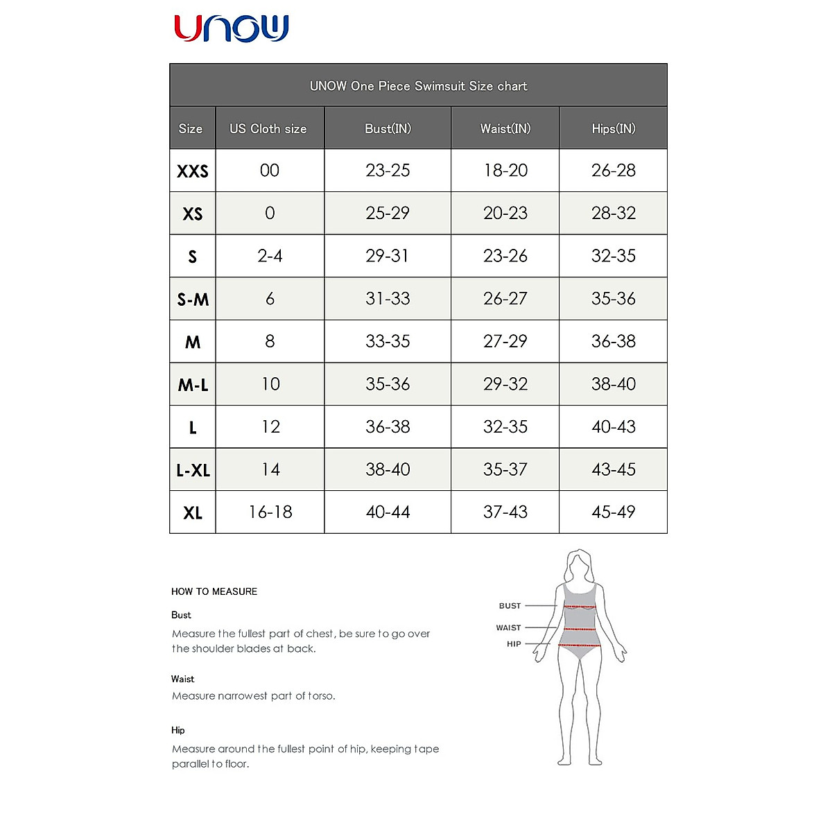 UNOW Women Pro Training Racerback Slimming One Piece Swimsuit (Black,L)