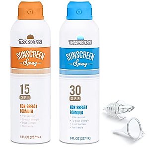 GoPong Sunscreen Flask 2 Pack - Aluminum Spray Bottle Hidden Flask for Liquor - Includes Funnel and Liquor Bottle Pour Spout