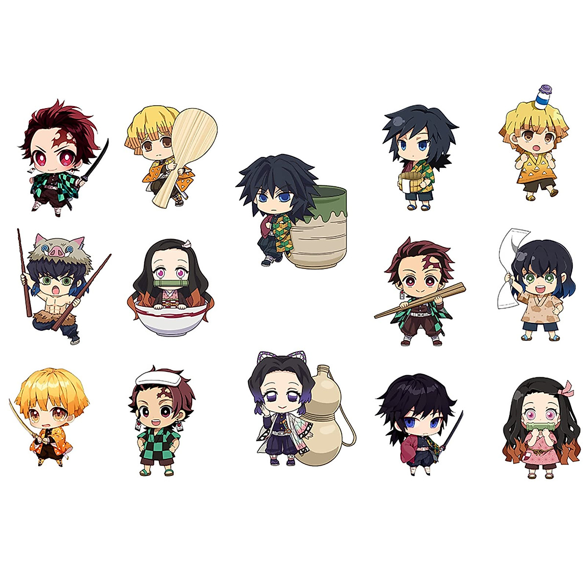 Demon Slayer Wall Stickers,Peel and Stick Removable Wall Decals Anime Stickers for Kids Nursery Bedroom Living Room Decorations