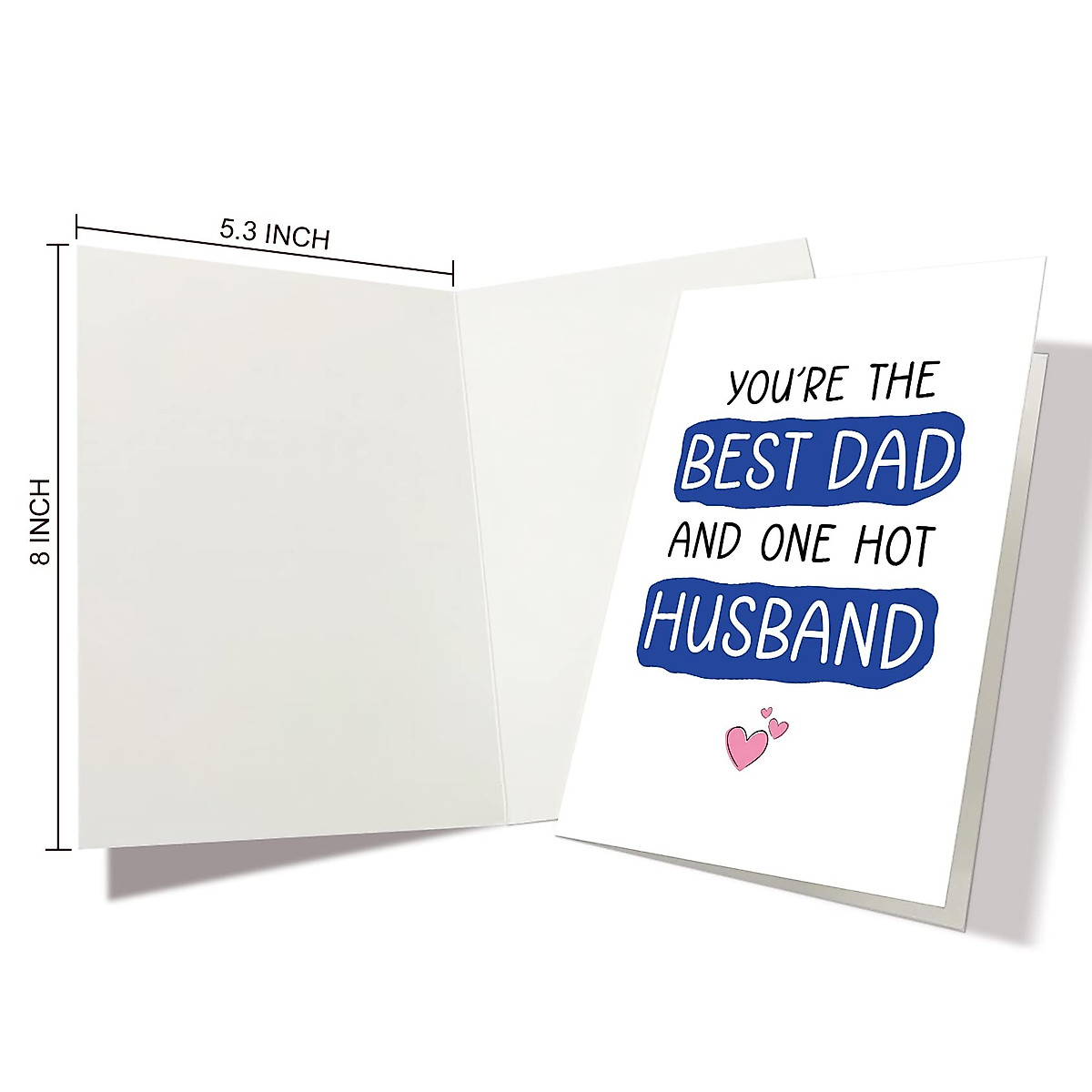 Nchigedy Funny Father's Day Card from Wife, Best Dad Card, Naughty Fathers Day Card for Husband, First Fathers Day Card, Husband Birthday Card