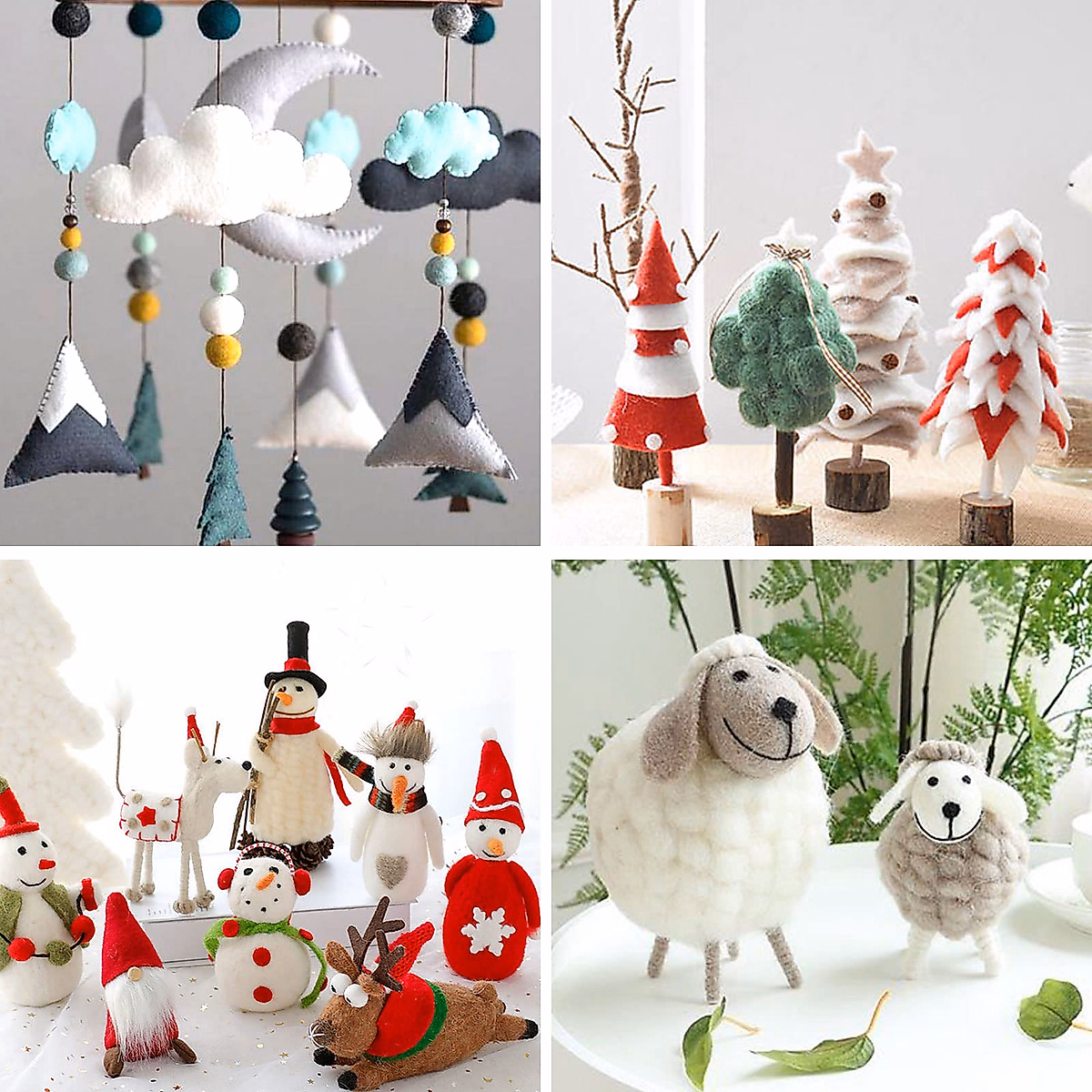 Jtnohx Soft Felt Fabric, Flexible Craft Felt, 1.4mm Thick 6"x6" Felt Sheets 20Pcs for DIY and Sewing Projects (Dark Brown)