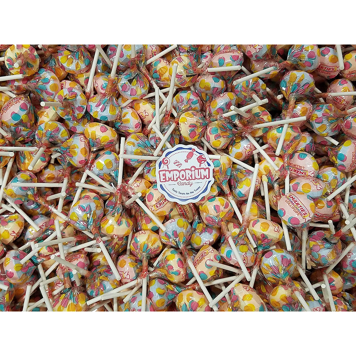 Smarties Lollipops - Individually Wrapped 1.5 lbs Fresh Bulk Assorted Lollipop Candy