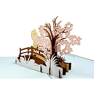 iGifts And Cards Happy 25th Anniversary 3D Pop Up Greeting Card -Soulmates, Celebration, Marriage, Being Together, Celebrate a Milestone, Silver Anniversary, Love Bridge, Congratulations, Romantic