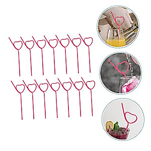 LALAFINA 25Pcs straw hawaiian decor coffee mug tumbler for disposable drinking stanly bridal shower favors the pet Home Supply Party Accessories Party Supply juice bent