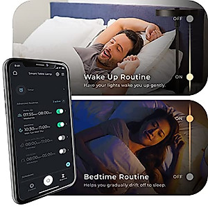 Globe Electric 67240 Wi-Fi Smart Table Lamp, Satin Black, No Hub Required, Voice Activated, 7 Watts, Multicolor Changing RGB, Tunable White 2000K - 5000K, 400 Lumens, 50,000 Hours, 80 CRI