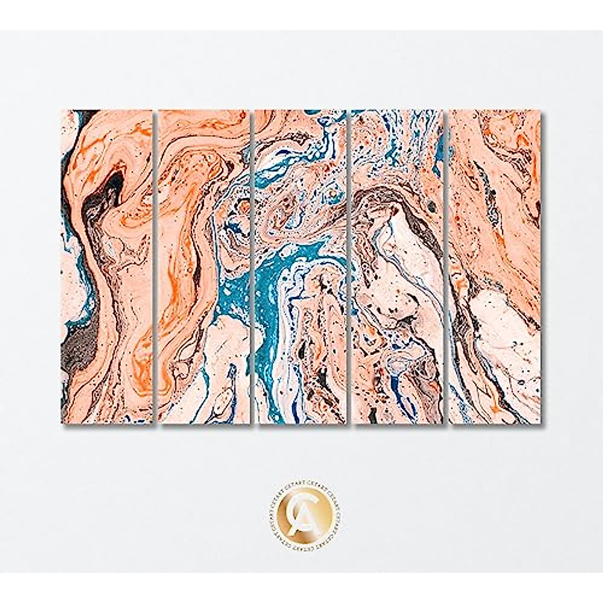 Creative Mixing Acrylic Paints Canvas Print 1 Panel / 36x24 inches