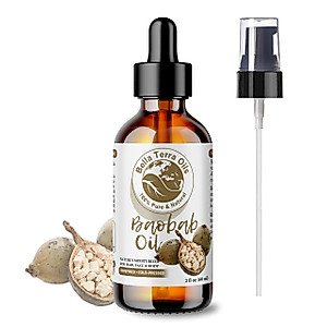 Bella Terra Oils - Baobab Oil 16oz - The Ultimate Choice for Skin Hydration, A Symphony of Amino Acids & Essential Minerals for Your Skin
