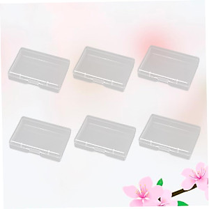 Medicine Storage Containers 6pcs Transperant Container Case Packing Rectangle s Clear Organizer