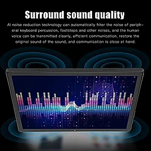 HD Tablet, 100-240V 2.4G 5G Dual Band Black 1960x1080 IPS Tablet PC, 12.0 (US Plug)