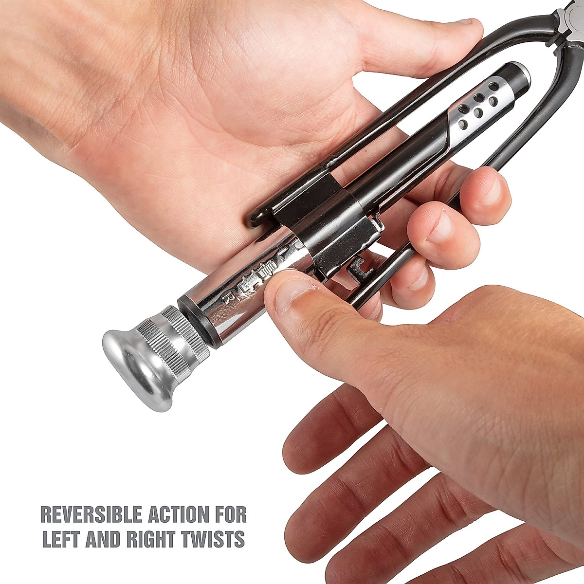 OEMTOOLS 22661 6 Inch Reversible Wire Twister Pliers with Steel Wire, Left and Right Twists, Aviation Pliers, Automotive Wire Tools, Pliers for Mechanics