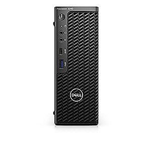 Dell Precision 3240 Micro Desktop - Intel Xeon W-1250, 16GB DDR4 RAM, 512GB PCIe NVMe Class 40 M.2 SSD, NVIDIA Quadro RTX 3000, Windows Pro for Workstations - Black (Latest Model)