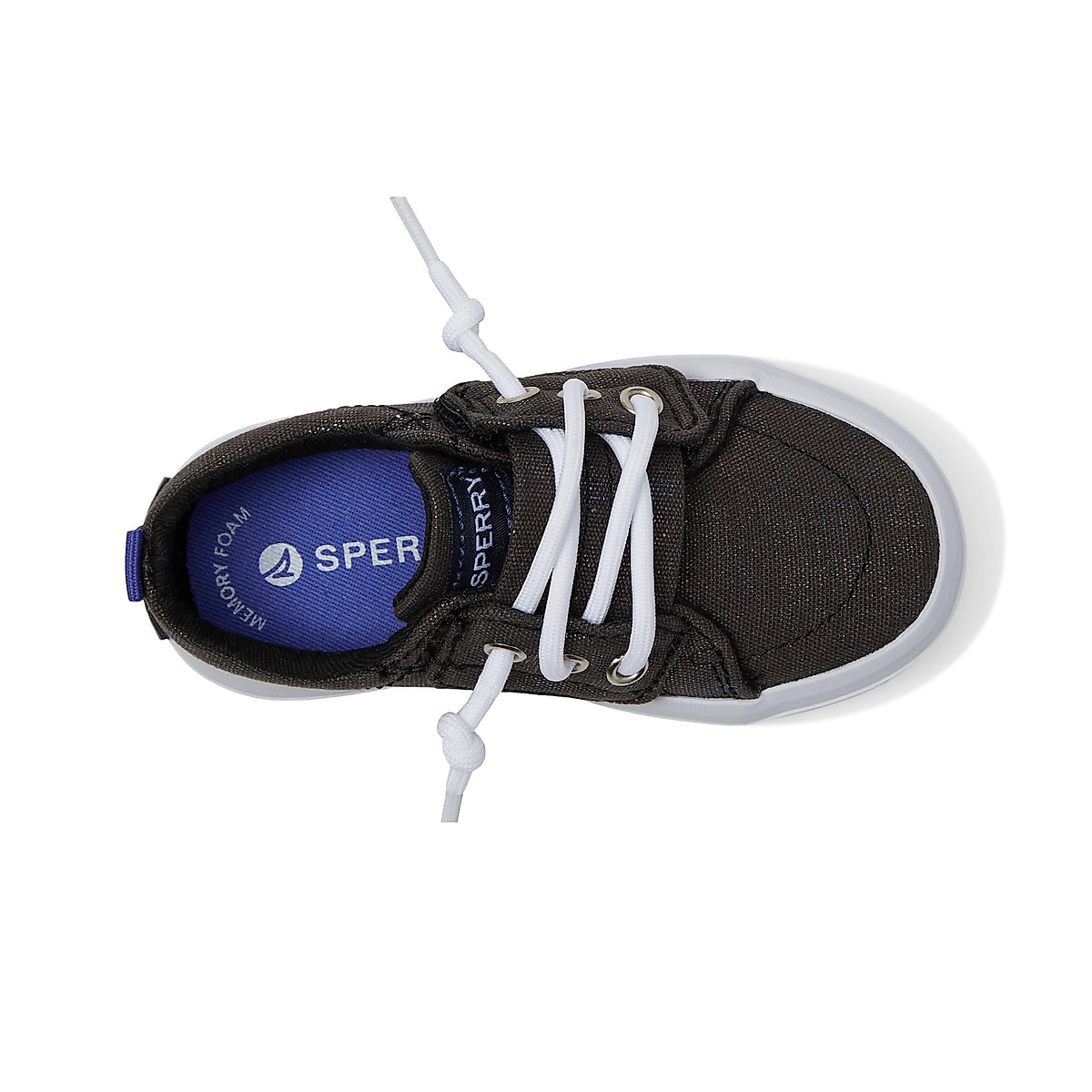 Sperry Kids Footwear Crest Vibe Jr Sneaker, Black, 11 US Unisex Little Kid