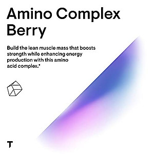 Thorne Amino Complex - Clinically-Validated EAA and BCAA Powder for Pre or Post-Workout - Promotes Lean Muscle Mass and Energy Production - NSF Certified for Sport - Berry Flavor - 8 Oz - 30 Servings