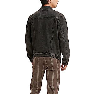 Levi's Men's Trucker Jacket (Also Available in Big & Tall), Blow Away-Black, Medium