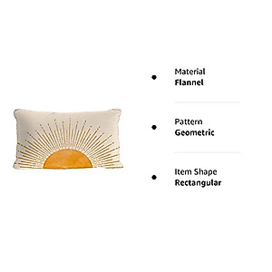 OGILRE Sun Sunrise Sunshine Abstract Home Girls Bedroom Decorations Soft Throw Pillow Cover, Sunset Pillow Case Pillowcase, 12x20 Inch