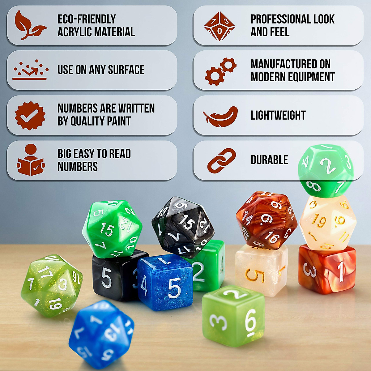 Player's Handbook Dungeons and Dragons 5th Edition with DND Dice and Complete Printable Kit - D&D Core Rulebook - D&D 5e Players Handbook Gift Set - D&D Starter Set Accessory - DND Beginner Gift Set