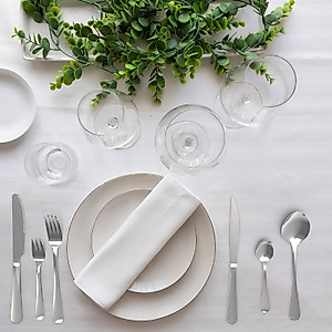 Reusable Utensils Set 12 Piece Portable Travel Flatware Sets, Mirror Polished Silverware Stainless Steel Cutlery Set for Kitchen Restaurant Hotel