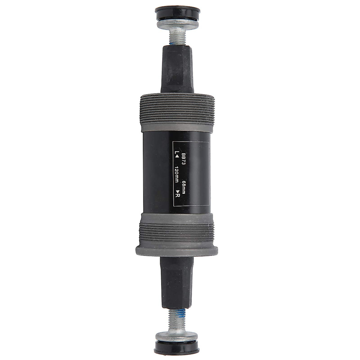 Alomejor Bike Bottom Bracket 68mm Bike Sealed Bottom Bracket Taper Metal Bearing for Mountain Bike with Screws (120mm)