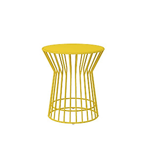 Novogratz Poolside Gossip, Roberta Outdoor/Indoor Side Table, Charcoal