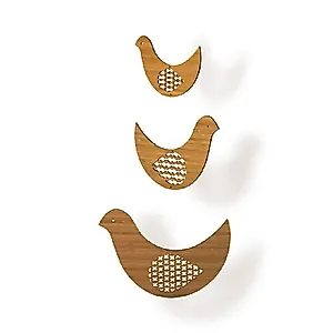 Petit Collage Classic Bamboo Mobile, Bird Trio