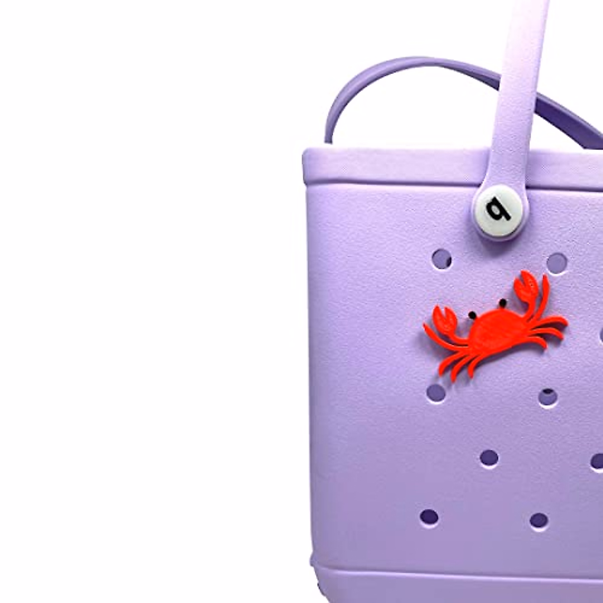 BOGLETS - Crab Charm Compatible with Bogg Bags, Simply Southern Totes, and Other Similar Beach Bags (Crab)…