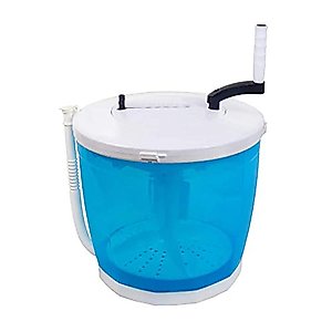 Portable Manual Non-Electric Washing Machine and Clothes Spin Dryer, Crank Handle Counter Top Washer/Dryer for Camping, RV's,Apartments