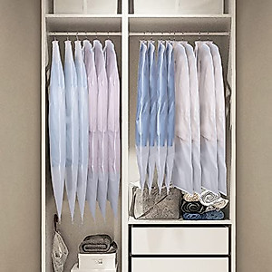 Zilink Hanging Garment Bag Lightweight Suit Bags Dust-Proof (Set of 6) with Study Full Zipper for Closet Storage and Travel [Upgraded Version]