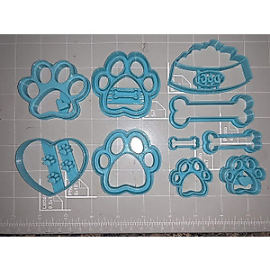 Dog Bone and Paw Limited Edition Cookie Cutter Set of 10