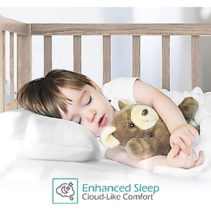 Nestl Kids Toddler Pillow - Baby Pillows for Sleeping - Small Pillow Set of 2 - Down Alternative 100% Cotton Pillow with Polyester Fiber Filling - Soft Pillow for Kids 13 x 18 Inches