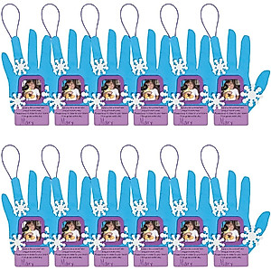 Snowflake Handprint Picture Ornament Cra - Crafts for Kids and Fun Home Activities
