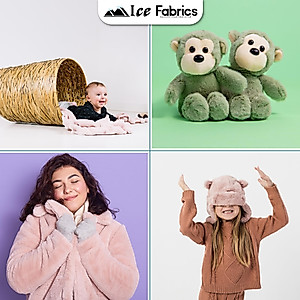 Ice Fabrics Solid Minky Fabric by The Yard - Soft, Smooth and Luxury 58/60" Extra Wide Orange Minky Fabric for Blankets, Apparel, Baby Accessories, Throws, Pillows & More - Orange - 1 Yard