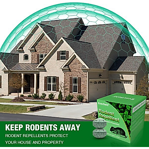 Mice Rodent Repellent, 36Pcs Peppermint Oil to Repel Mice and Rats, Rodent Repellent for Car Engines, Natural Ingredients Rat Repellent Balls Deterrent Indoor Pest Insect Control, Family & Pet Safe