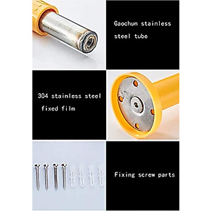 CRODY Bath Wall Attachment Handrails Grab Bar Rails Grab Bar- Multifunction Shower Safety Grab Rails Fluorescent Circle Towel Rack Bath Safety Bar Bathtub Rail Grab with Nylon Finish