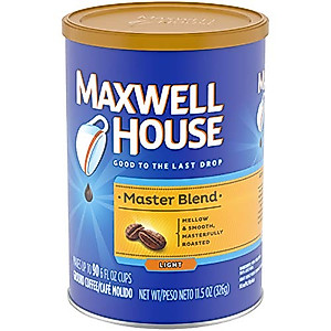 Maxwell House Master Blend Light Roast Ground Coffee (11.5 oz Canister)