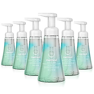 Method Foaming Hand Soap, Coconut Water, Biodegradable Formula, 10 fl oz (Pack of 6)