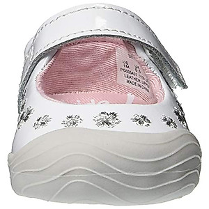 Stride Rite Girls' SR MIRA Sneaker, White, 1-Infant M