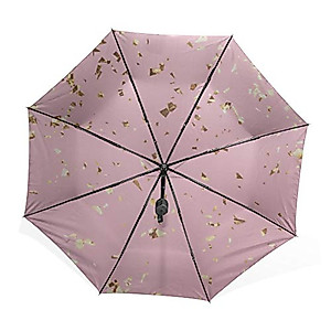 Compact Umbrella Travel Colorful Retro Cute Art Painting Windproof Kids Folding Umbrella Rain & Wind Resistant Compact And Lightweight For Business And Travels
