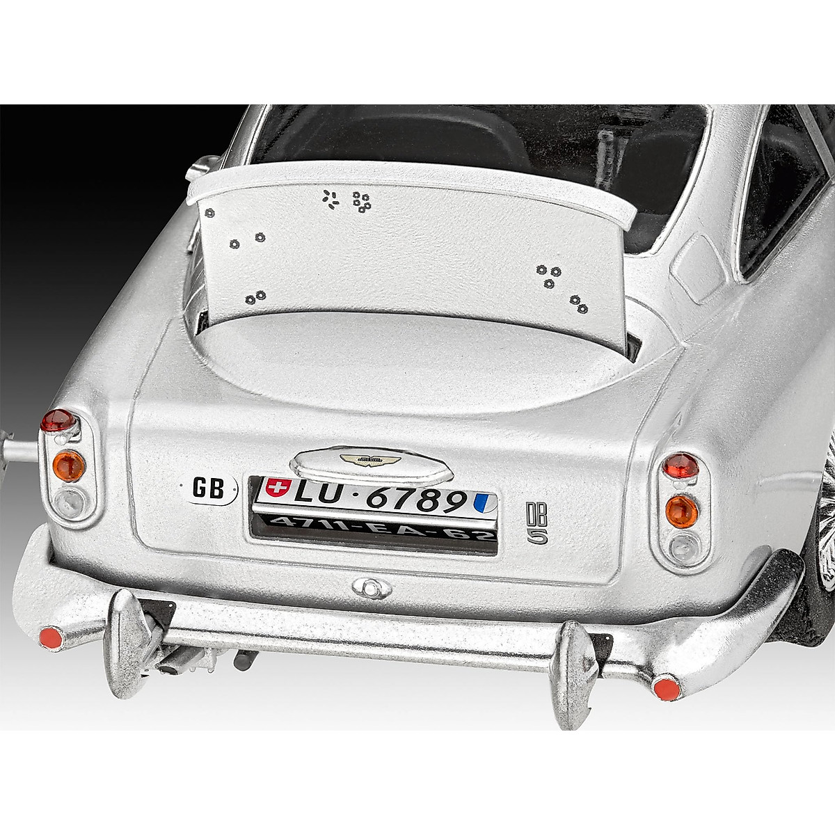 Revell 14554 Aston Martin DB5 James Bond 007 Goldfinger 1:24 Scale 122-Piece Skill Level 2 Model Car Building Kit, Silver