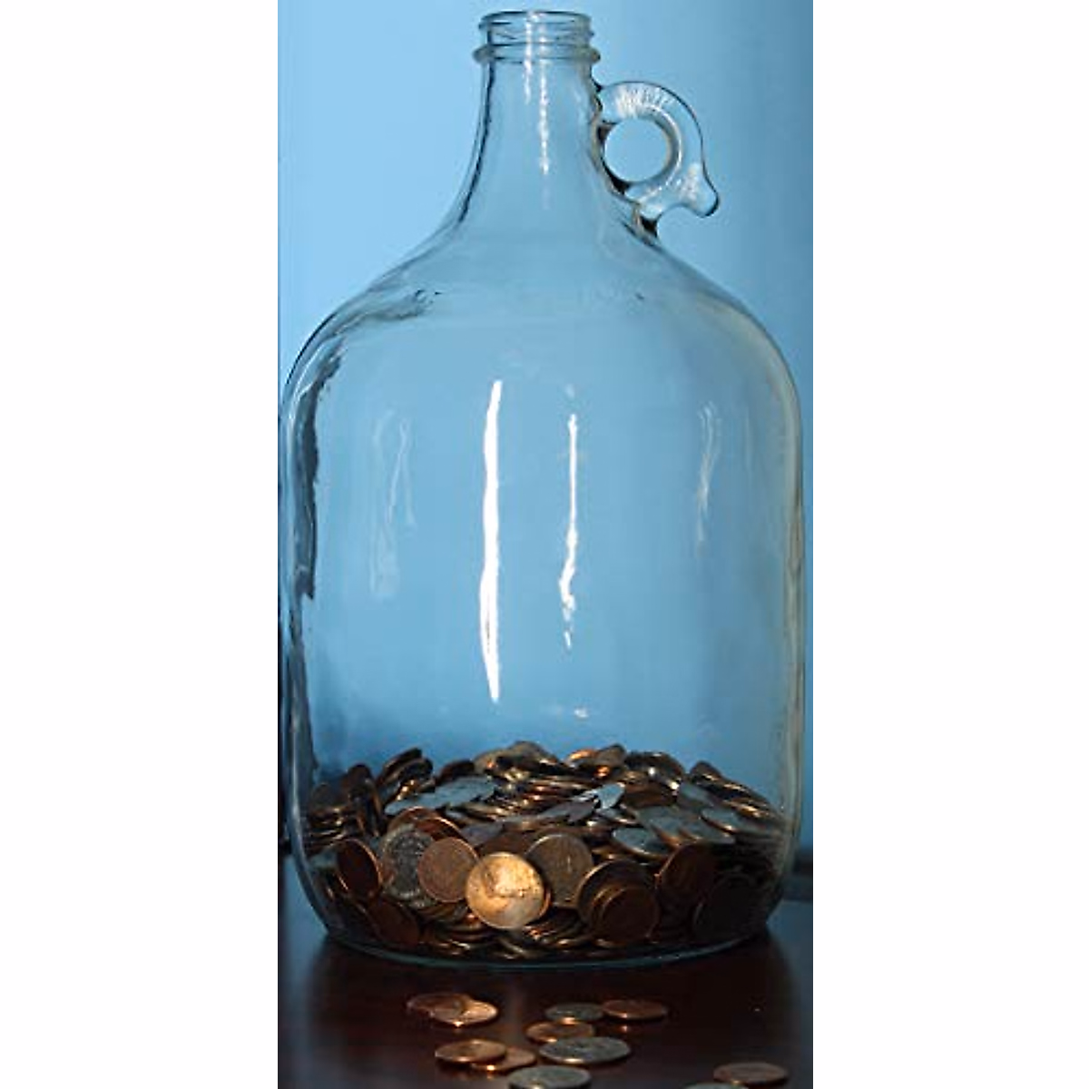 Skywin Swear Jar - Large Glass Money Jar and Adult Piggy Bank for Storing Coin & Change