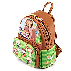 Loungefly Charlie and the Chocolate Factory Wonka 50th Anniversary Womens Double Strap Shoulder Bag Purse