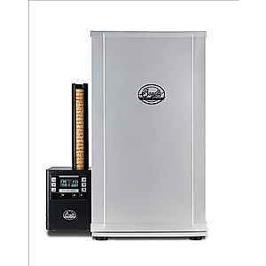 Bradley Smoker BTDS76P 4-Rack Outdoor Electric Smoker, Digital Vertical Smoker With Stainless Steel Grill