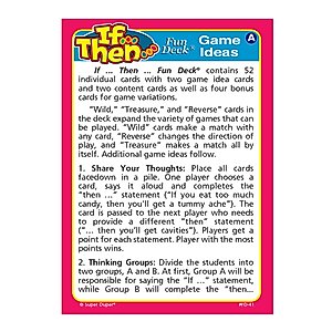 Super Duper Publications | If… Then… Fun Deck | Logical Thinking and Problem Solving Skills Flash Cards | Educational Learning Materials for Children