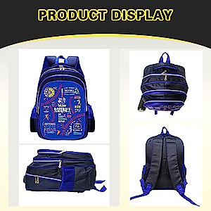 JDEIFKF Baseball Backpack Laptop Backpack For Men Women, Baseball Backpacks Shoulder Bag For Travel Hiking Camping Daypack